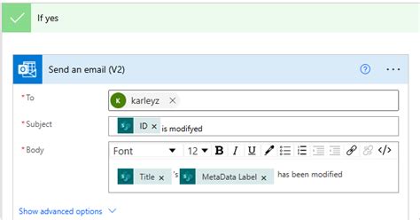 Sharepoint Automation Rule Using The Column Metadata Sensitivity