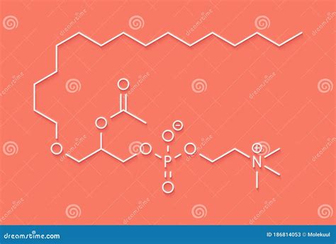 Platelet Activating Factor Paf Signaling Molecule Cartoon Vector