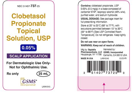 Clobetasol Topical Solution Package Insert Prescribing Info