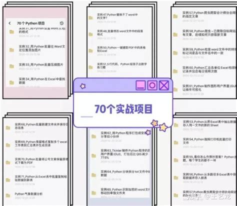 值得学习练手的70个python项目（附代码） 知乎
