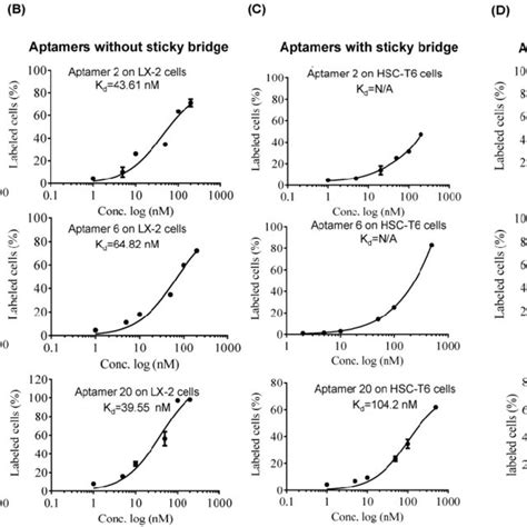 Equilibrium Dissociation Constant Kd Of Select Aptamers On Human