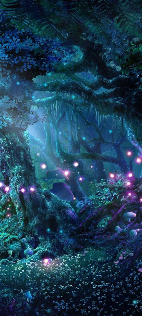 The Cursed Heart Fae Forest Night Fantasielandschaft Traumbilder