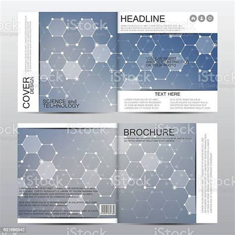 사각형 브로셔 템플릿 추상 벡터 배경입니다 의료 및 화학 적 개념 0명에 대한 스톡 벡터 아트 및 기타 이미지 0명 과학 기하 도형 Istock