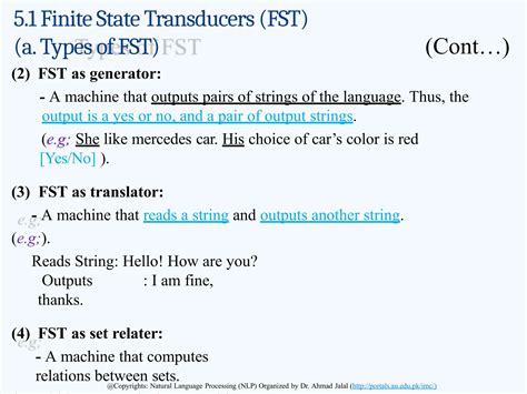words transducers finite state transducers in natural language