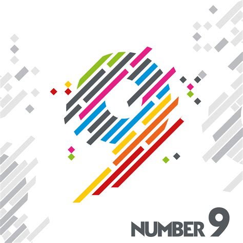 Number 9 With Unique Color Line Design 10236448 Vector Art At Vecteezy