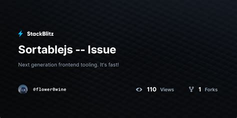 Sortablejs Issue Stackblitz