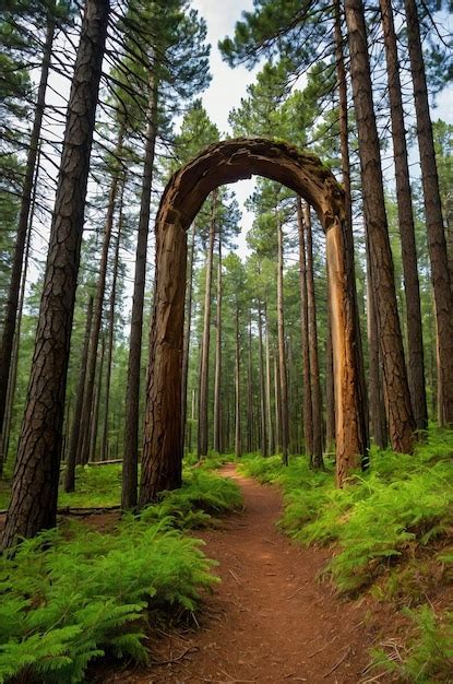 Gorgeous Pine Tree Photos Featuring Detailed Forest Environments Premium Ai Generated Image