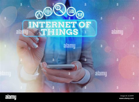 Handwriting Text Writing Internet Of Things Conceptual Photo Network
