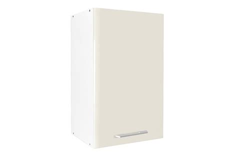 Кухненски шкаф горен с една врата In Mdf V45 бежов гланц • Модулна кухня In Mdf бежов гланц