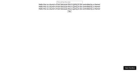 Context Example Codesandbox