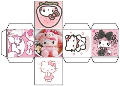 Хеллоу китти кубик Бумажные куклы Коробочки Фоны для студии