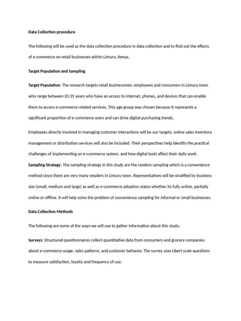 Data Collection Procedure Pdf