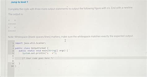 Solved Jump To Level Complete The Code With Three More Chegg