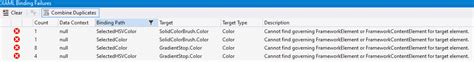 colorcanvas has 14 binding expression errors · issue 4019 · mahapps