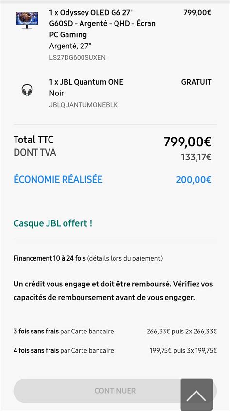 Résolu Impossible De Passer Commande Portail Obiz Samsung Community