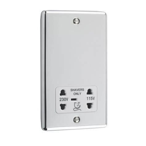 Polished Chrome Shaver Socket W48pcw United Electrical Products