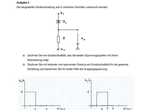 Solved The Diode Circuit Shown Should Be Examined In Several Chegg Com