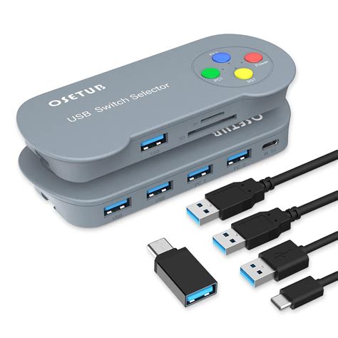 USB Switch USB Switcher Selector Computer Sharing USB Devices With SD TF Slot KVM