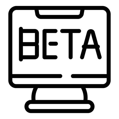 Software Beta Version Icon Outline Vector Launching New App 35483682 Vector Art At Vecteezy