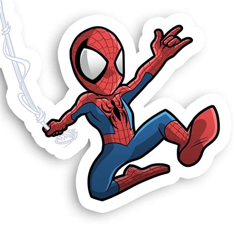 Spider Man 3 Die Cut Glossy Paper Sticker By James Art Ville