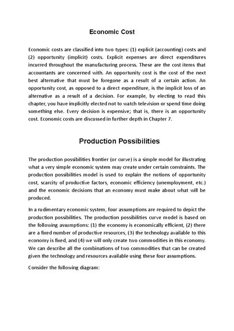 Economic Cost Lecture Notes 1 Economic Cost Economic Costs Are