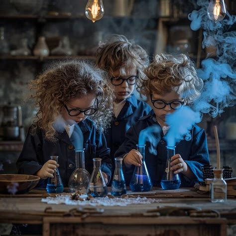 Young Scientists In The Lab Premium Ai Generated Image