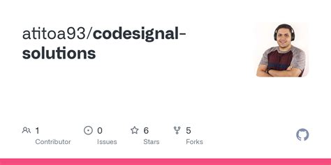 GitHub Atitoa Codesignal Solutions