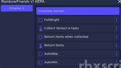 Rainbow Friends Fullbright Auto Complete Esp Items Scripts RbxScript