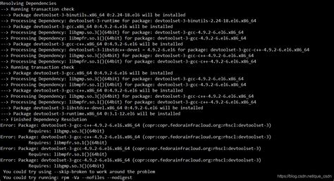 centos使用devtoolset安装gcc4 9 2 error unable to find a match gcc c csdn博客