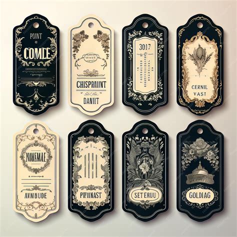 Vintage Etiquetas Vector Premium
