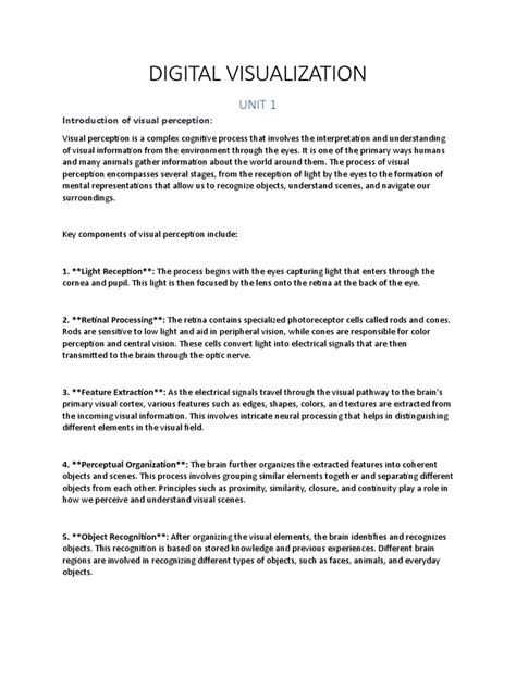 Digital Visualization Pdf Visual System Support Vector Machine
