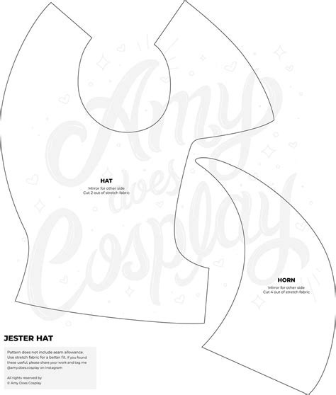 Jester Hat Sewing Pattern Etsy