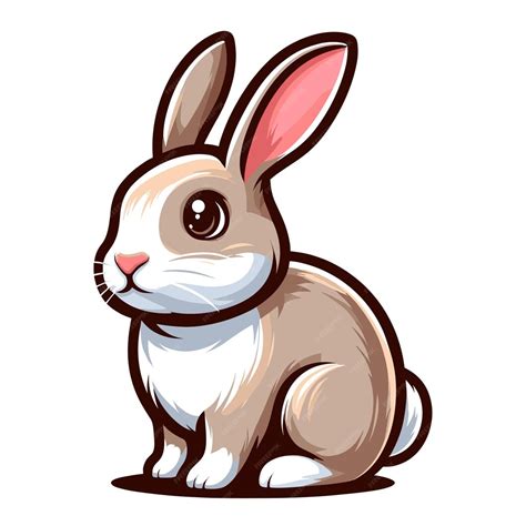 Premium Vector Cute Adorable Rabbit Cartoon Character Vector
