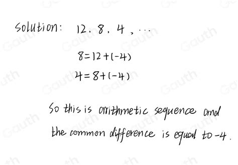 Solved Determine If The Sequence Below Is Arithmetic Or Geometric And