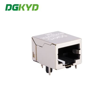 Krj 5622s10p8cnl Single Port Rj45 Ethernet Socket Without Light Strip Shielded Crystal Head