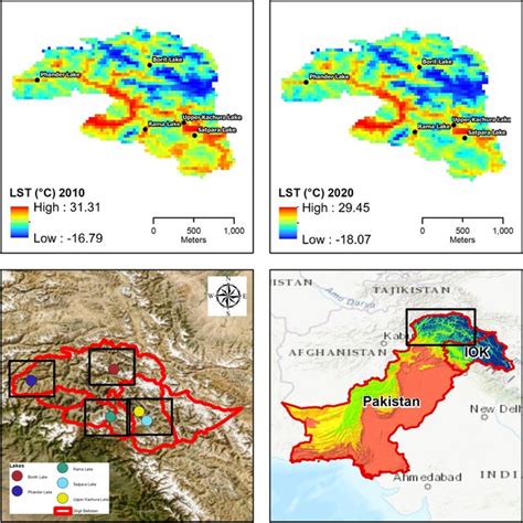 Land Surface Temperature Lst In 2010 And 2020 Download Scientific Diagram