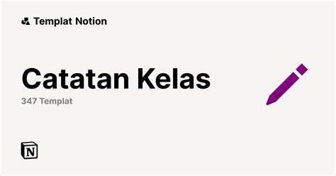 Marketplace Catatan Kelas Templat Gratis Dari Notion Notion