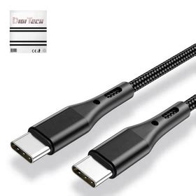 Usb Type C To Usb Type C Cable 2m Braided Fast Charging Black