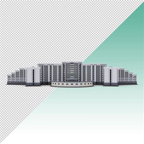 Premium Psd University Building Isolated