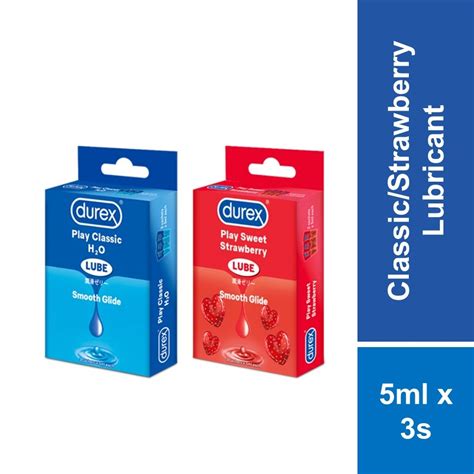 Durex Play Classicstrawberry Lubricant Sachets 5ml X 3s Shopee Malaysia