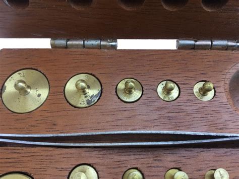 Vintage Set Torsion Balance Scale Weights 2005268418