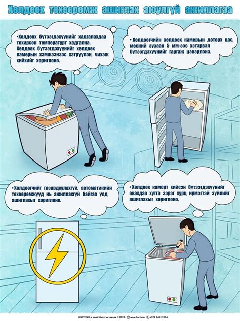 Хөлдөөх төхөөрөмж ашиглах аюулгүй ажиллагаа D1d103 Хөлдөөгч Freezer Freezer Safety ХАБ