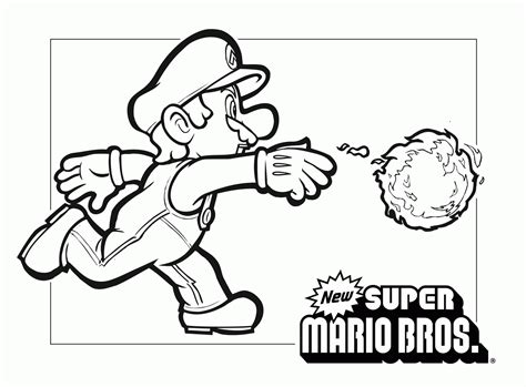 Coloring Pages Mario 3d World Coloring Nation