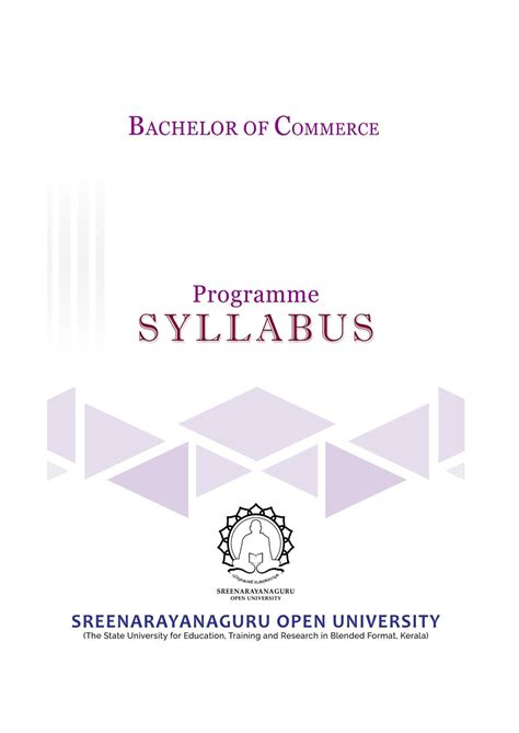 2 bcom sadsad b com bachelor of commerce programme syllabus