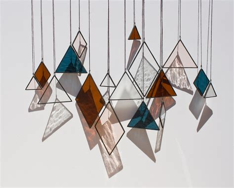 Stained Glass Elements Set Of 17 Window Hanging Wall Etsy