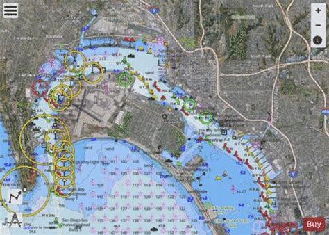 San Diego Bay Marine Chart Us18773p1920 Nautical Charts App