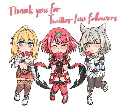Pyra Mio And Fiora Xenoblade Chronicles And 3 More Drawn By Feichu