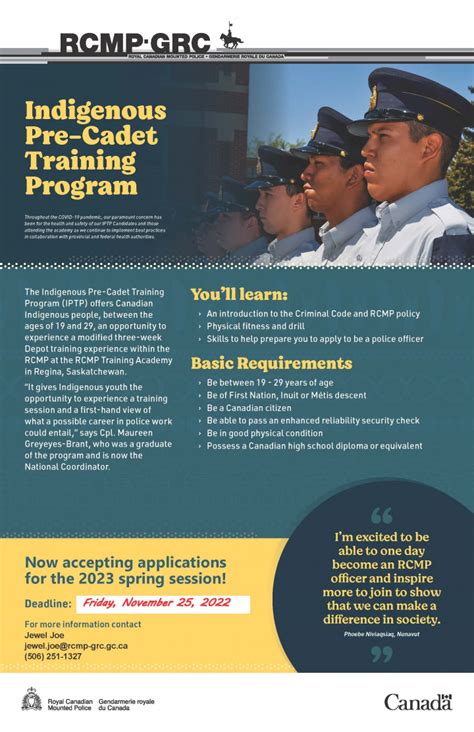 Accepting Applications For The 2023 Indigenous Pre Cadet Training Program Royal Canadian
