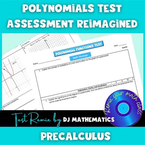 Precalculus Polynomial Functions Test Reimagined By Dj Mathematics