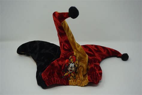 Disneyland Goofy Jester Hat Red Gold Black Disney Goofys Hat Co ~free